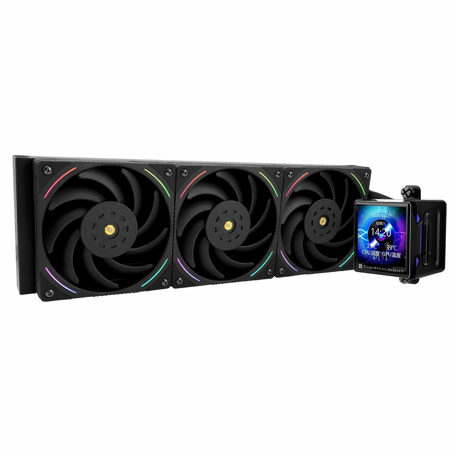 Thermalright Вентиляторы Система водяного охлаждения Elite Vision 360 ARGB Black 3x120mm ARGB PWM Fans TREV360AB