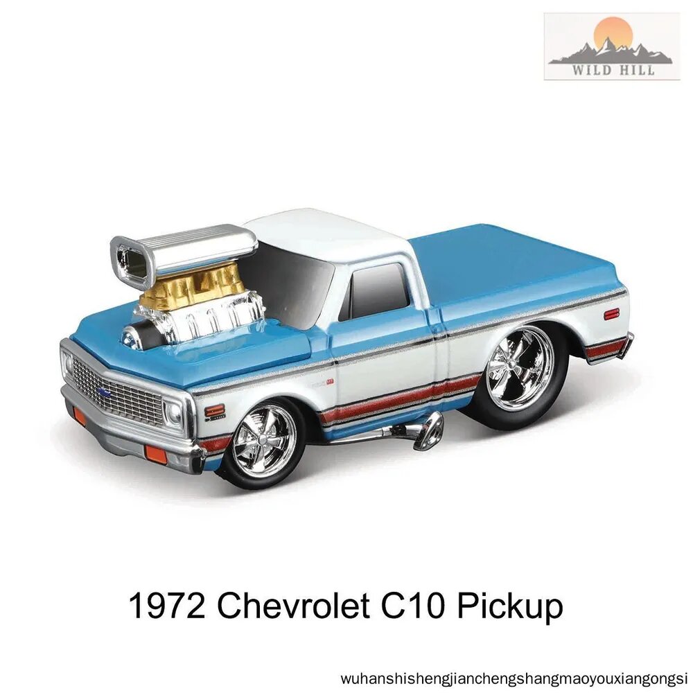 Maisto 1:64 1972 Chevrolet C10 Pickup Muscle Machines Статическая литая под давлением модель гоночного автомобиля Игрушки