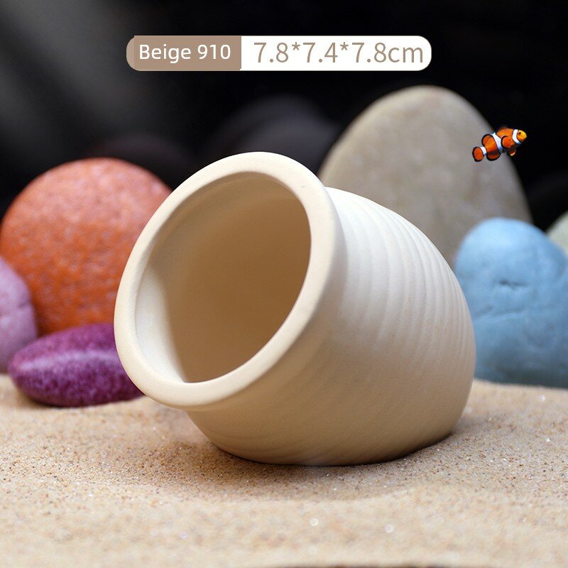 Керамическое укрытие для аквариума, домик для разведения креветок, гнездо для мелких рыб и креветок, маленькое