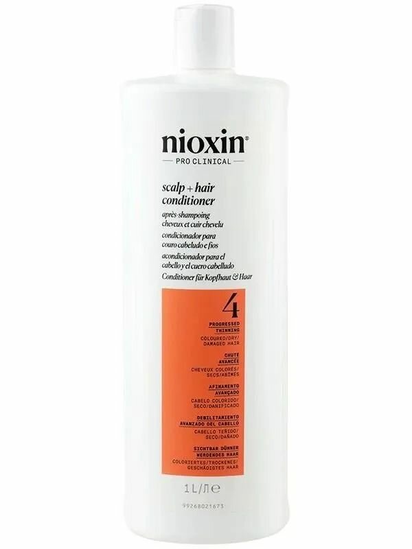 Nioxin - System 4 Scalp + Hair Thickening Conditioner Увлажняющий кондиционер 1000 мл