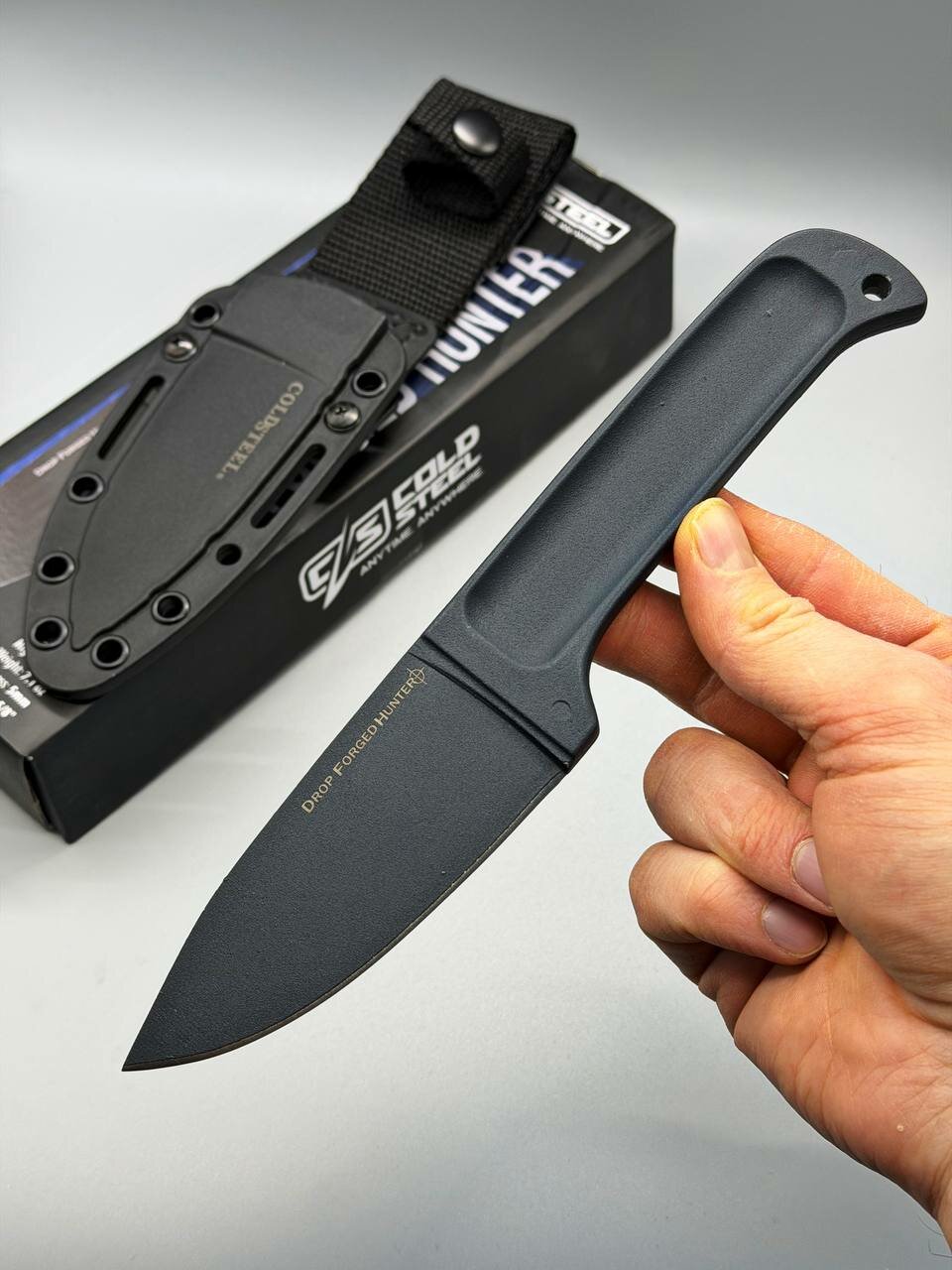 Охотничий нож Cold Steel Drop Forged Hunter, D2, длина клинка 9 см
