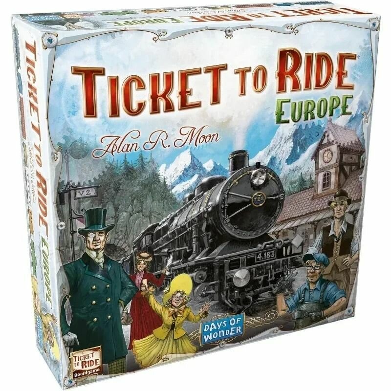 Ticket to Ride настольная игра стратегия, Кастомизированная версия на английском языке