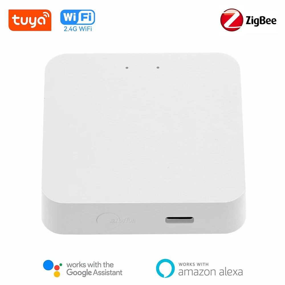 Гейтвей-хаб Tuya ZigBee 3.0 умный мультимодальный мост для умного дома Wi-Fi Bluetooth с приложением для беспроводного дистанционного управления для Alexa Google Home — беспроводной хаб Zigbee