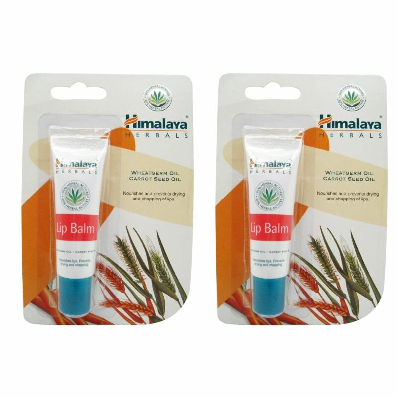 Himalaya Herbals Бальзам для губ, Питательный, с маслом ростков пшеницы, 10 гр, 2 уп.