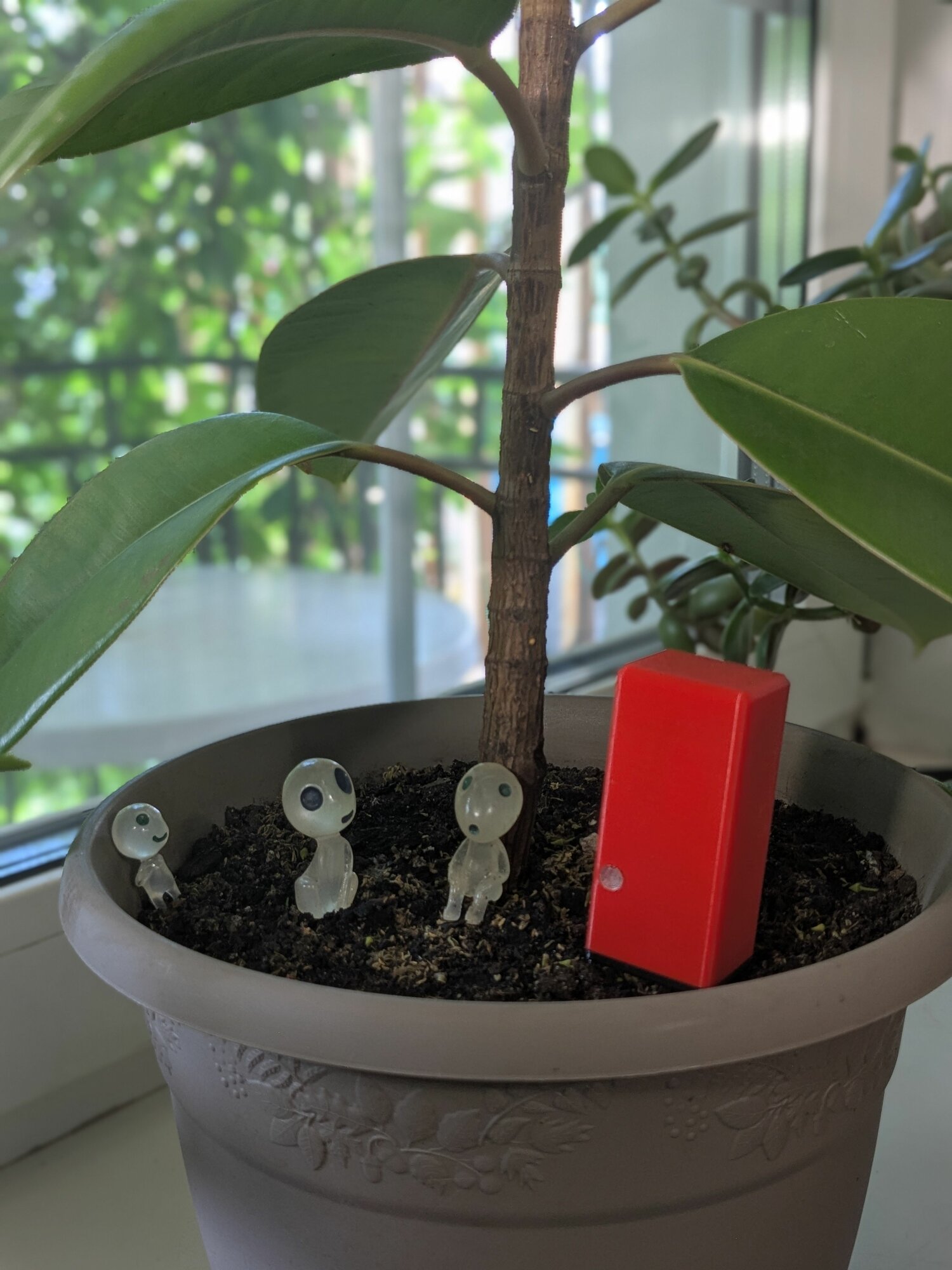 Zigbee датчик влажности почвы с усилителем для Zigbee2MQTT "Компакт". Красный