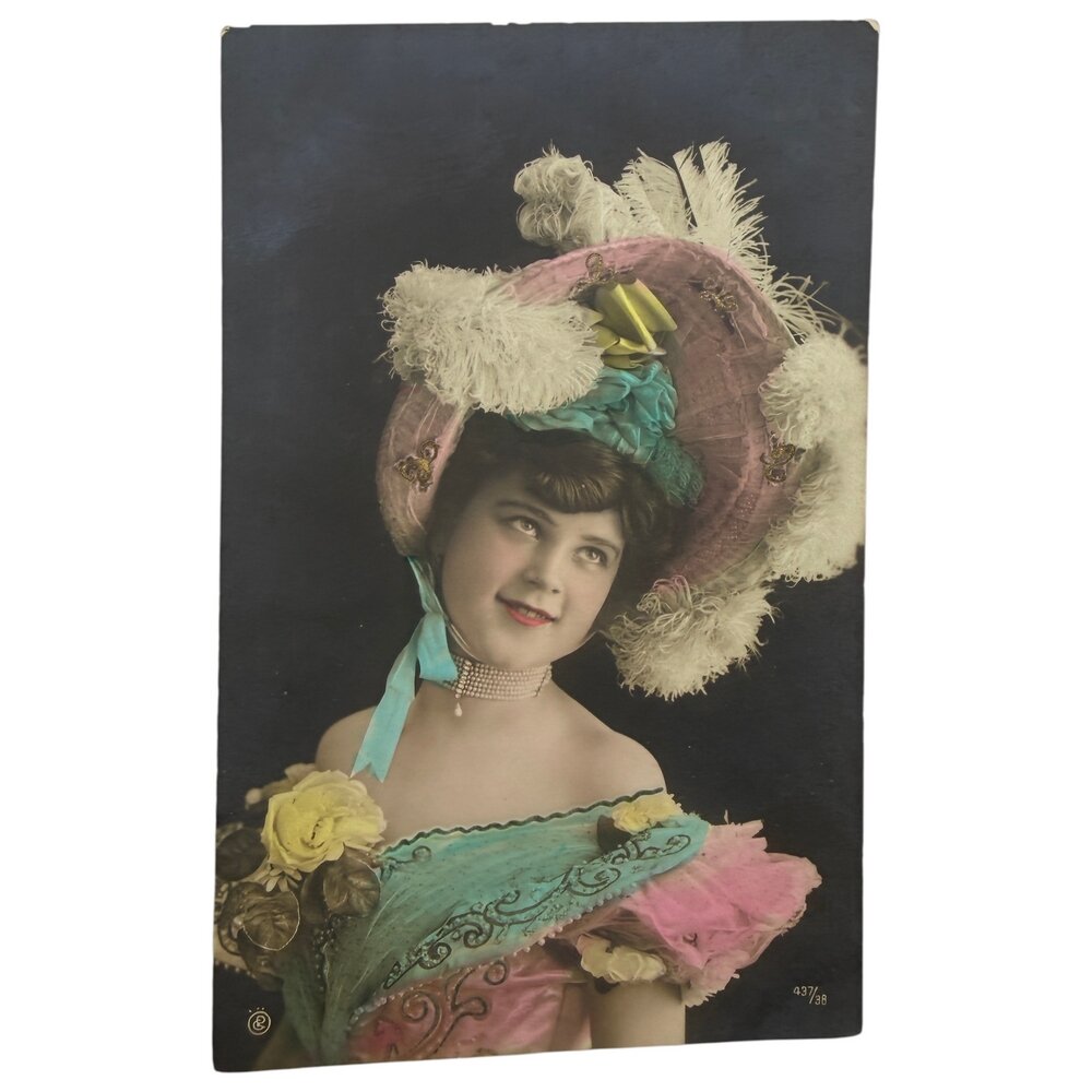 Почтовая открытка "Салонная дама" 1900-1917 гг. Германская Империя