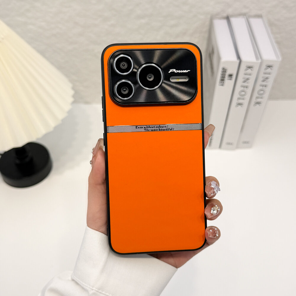 Чехол для Honor Power 2/ Хонор Power 2, soft touch, чехол-кардиомонитор, искусственная кожа, защита камеры, ударопрочный, усиленные углы, Honor, Honor Power 2, orange,
