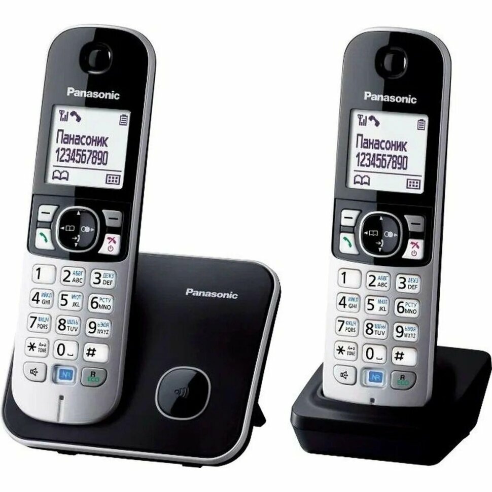 Радиотелефон Dect Panasonic KX-TG6812RU чер(KX-TG6812RUB), 1189934