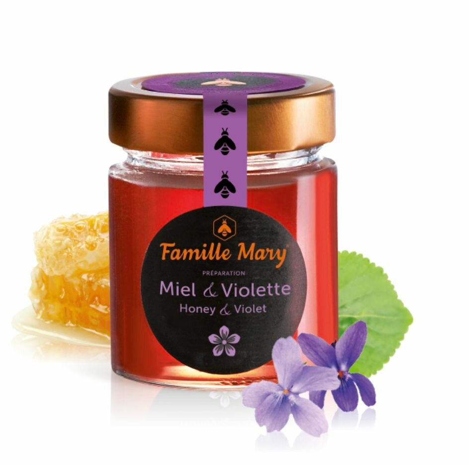 Мед акациевый с фиалкой Miel & Violette
