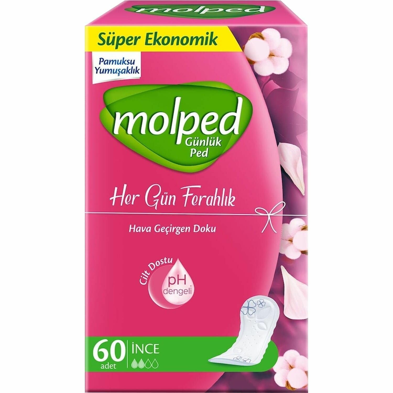 Molped Прокладки ежедневный Daily Care, 60 шт