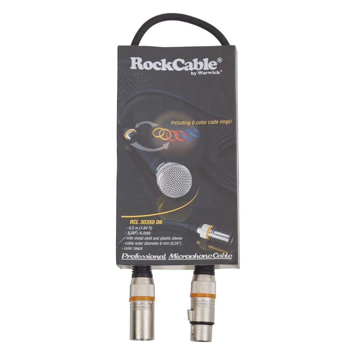Микрофонный кабель Rockcable RCL 30350 D6 0.5 м