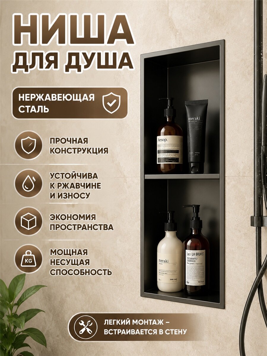 Встроенные душевые ниши, настенные тумбы, встроенные шкафы, подходящие для: ванной комнаты, туалета, гостиной