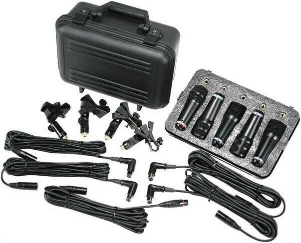 PEAVEY PVM DMS-5 Набор микрофонов для барабанной установки, жесткий кейс