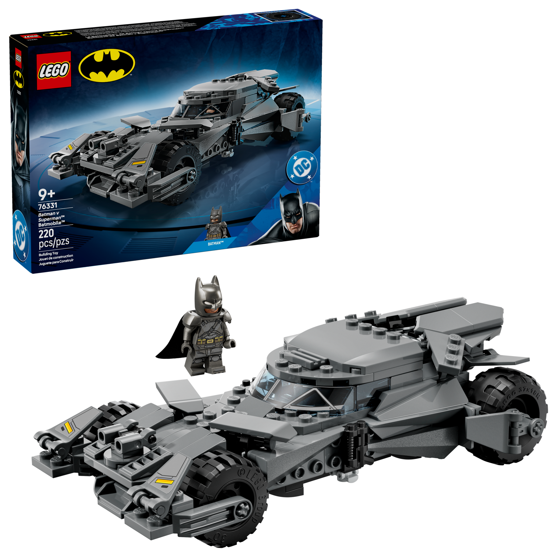 Конструктор LEGO DC Бэтмен против супермена Бэтмобиль 76331, 220 детали, от 9 лет