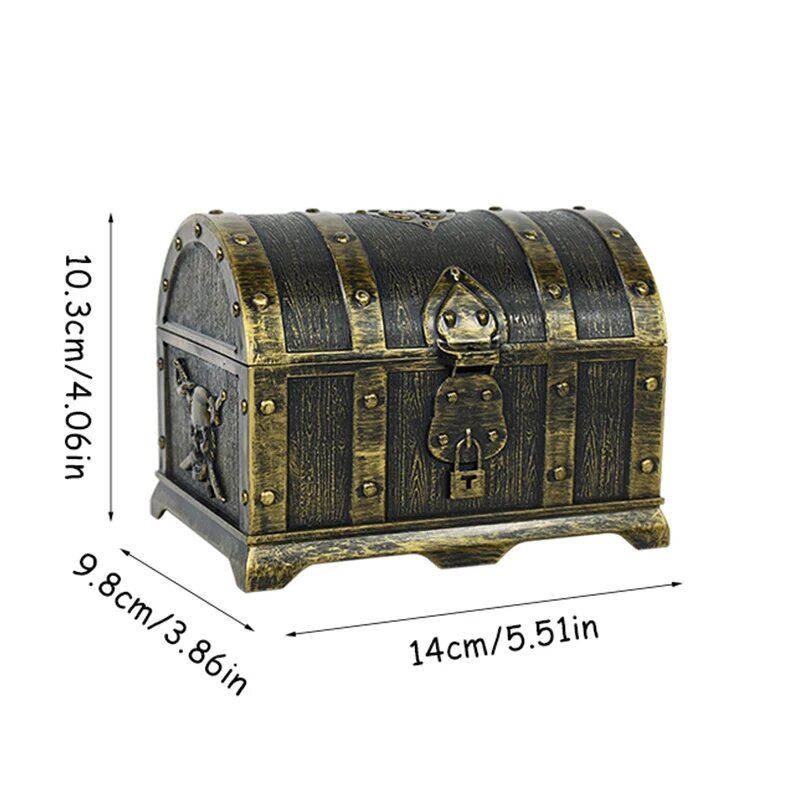 Сундук пиратский B03 box золотой