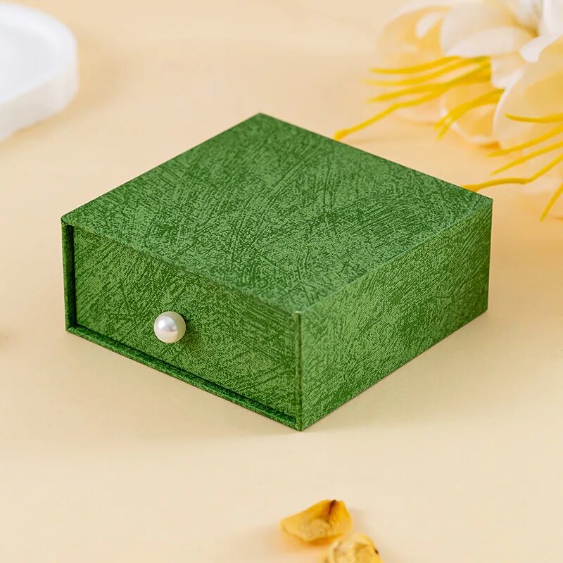 Бархатная шкатулка для украшений Зеленый, Green
