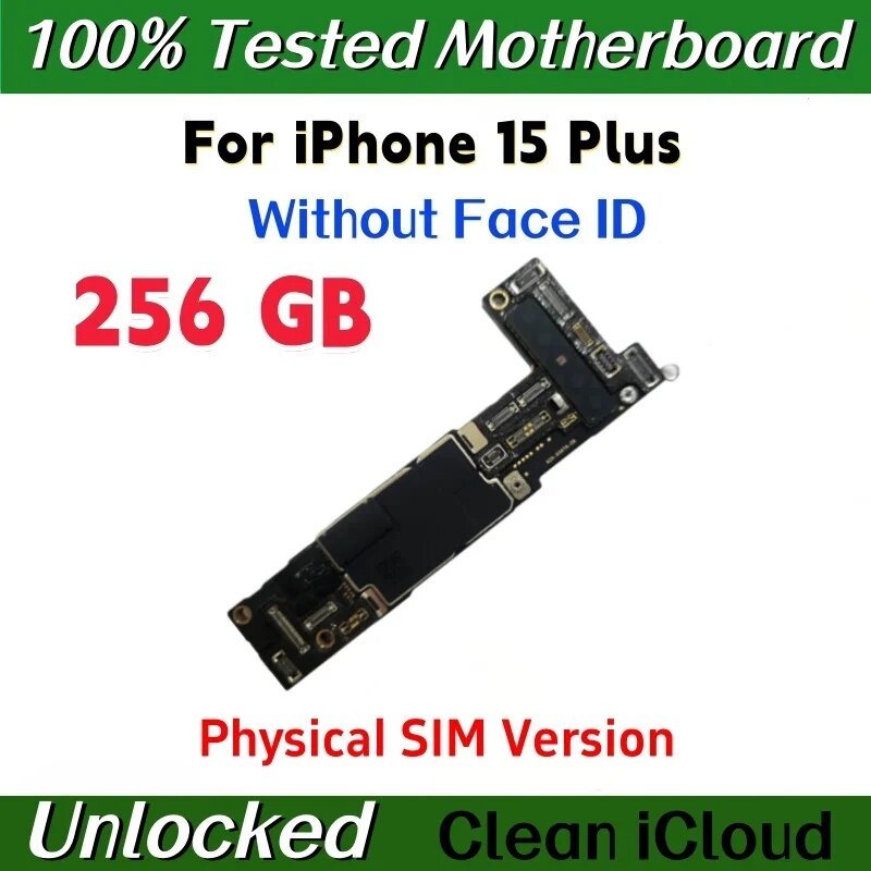 Материнская плата iPhone 15 Plus 256GB, без Face ID, SIM
