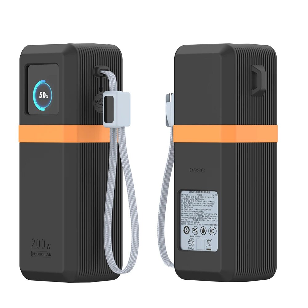 Портативный аккумулятор UGREEN Nexode Pro 25000 мАч 200 Вт, черный