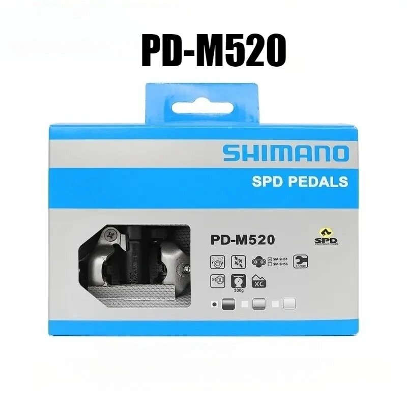 Shimano PD-M520 SPD педали, черные