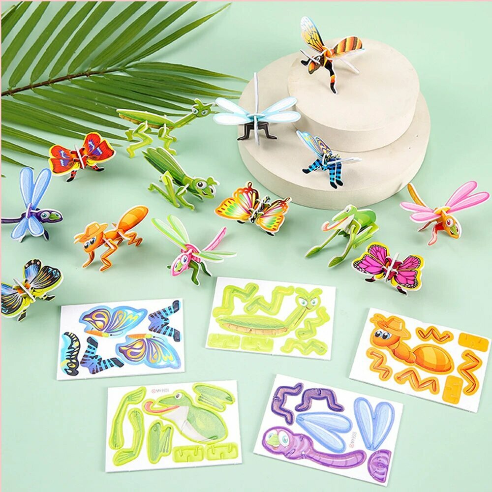 3D-игрушки из картона для детей 50 шт.