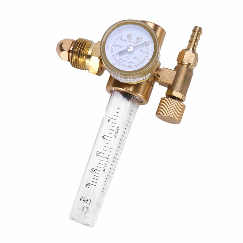 Редуктор для аргона с манометром, латунный, диапазон давления 0 3500 PSI, резьба G5/8