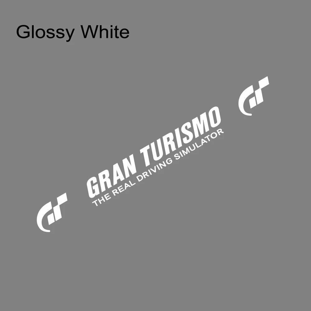 Наклейка Gran Turismo Glossy White, 1pcs