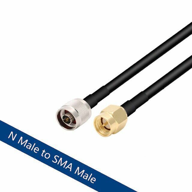 RG-58 1м Кабельная сборка (разъемы N-male - SMA-male) 50 Ом