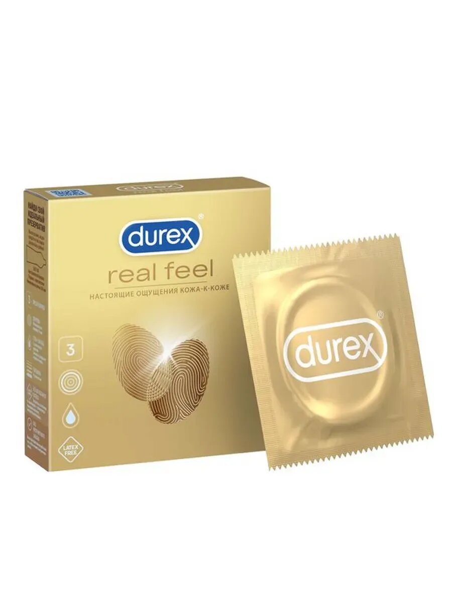 Презервативы Real Feel Durex/Дюрекс 3шт