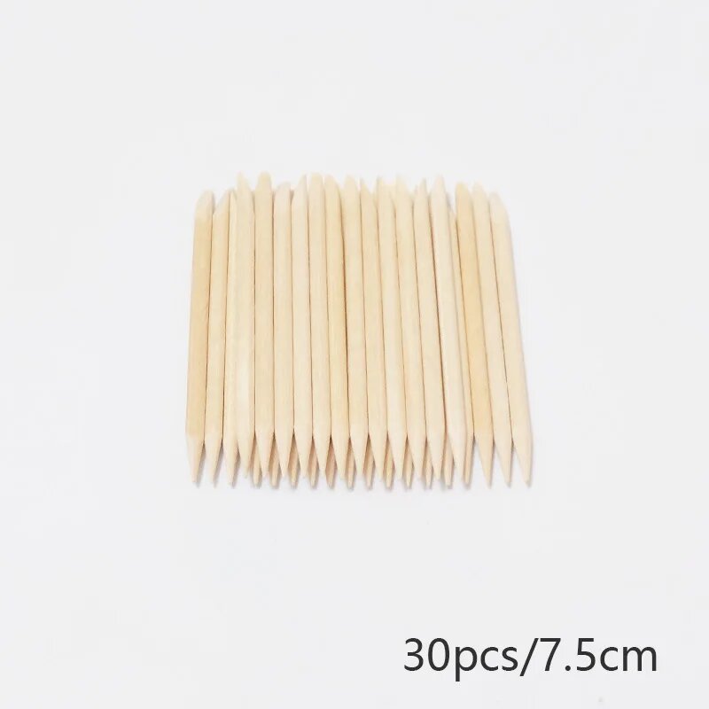 Деревянные палочки для кутикулы Lurayee 30Pcs 7.5cm