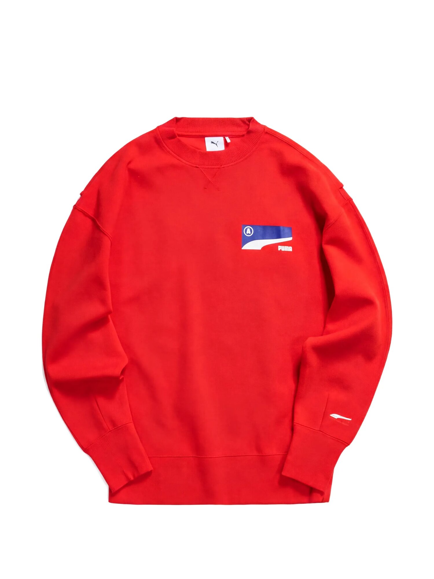 Свитер PUMA Ader crew-neck long-sleeves sweater, размер L, , красный