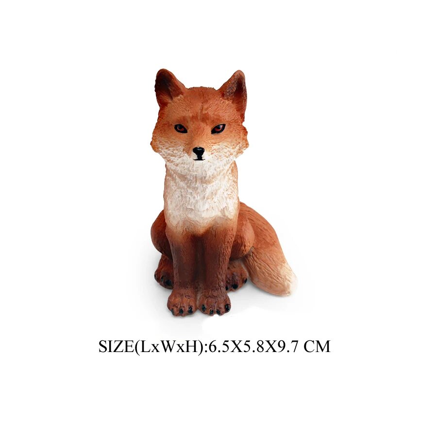 Фигурки животных LADOFIGURES ПВХ nine-tailed fox-1
