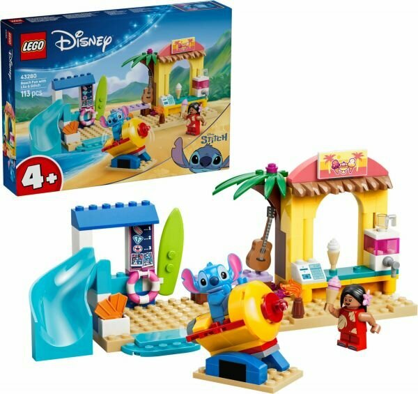 Lego 43280 Disney Пляжное веселье с Лило и Стичем