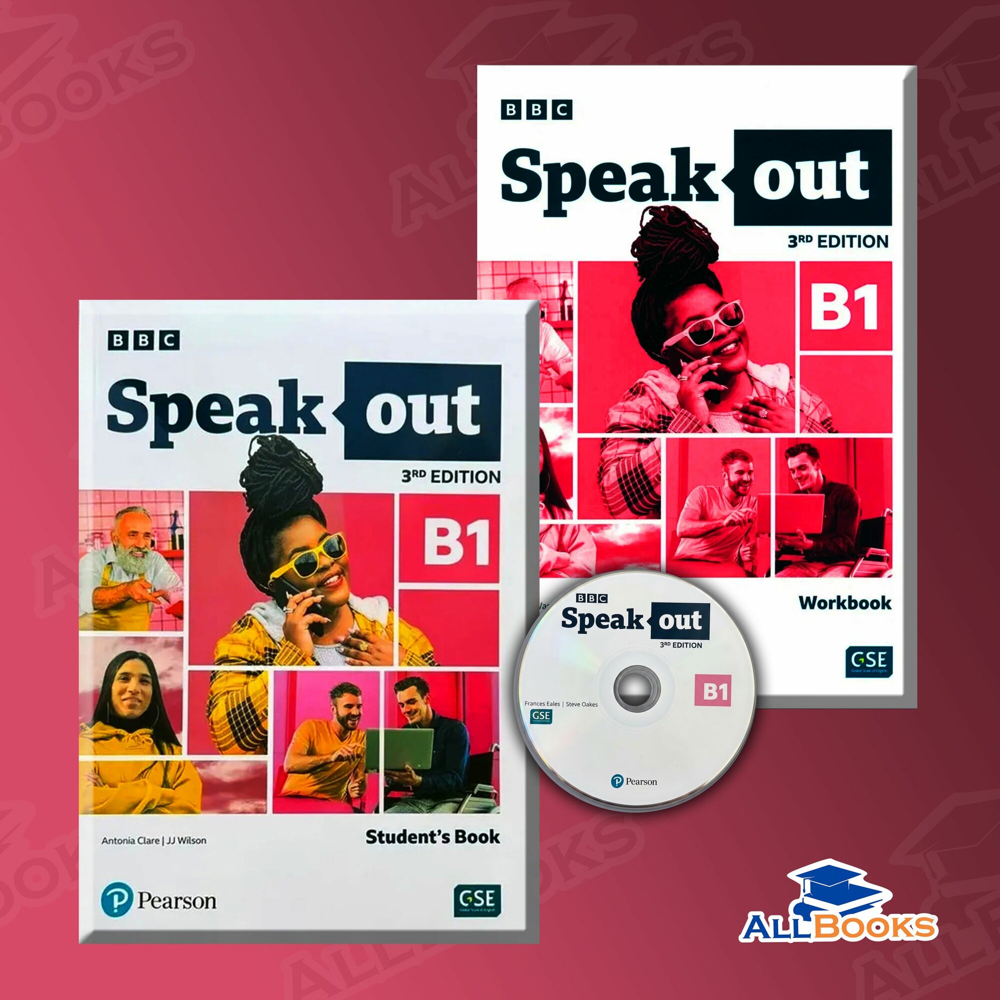 Speakout B1 3rd edition комплект: Student's book + WorkBook + CD