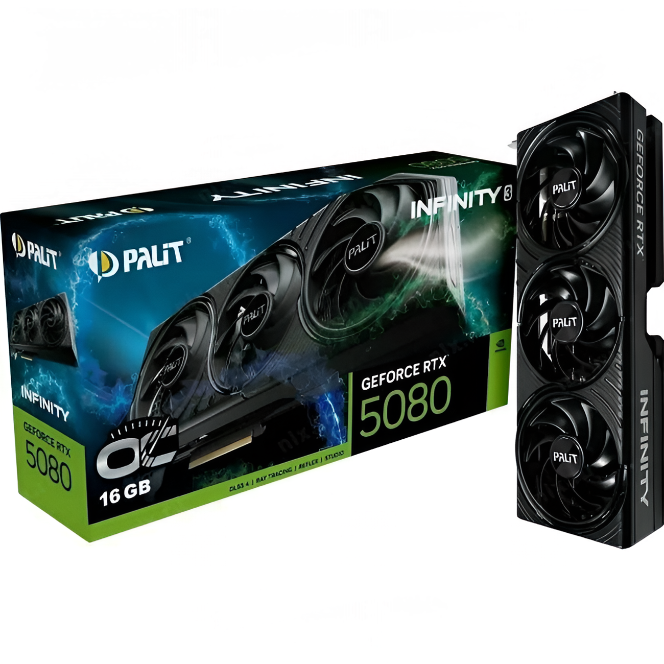 Видеокарта Palit GeForce RTX 5080 Infinity 3 OC 16GB (NE75080U19T2-GB2035S)