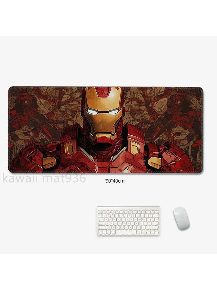 Iron Man Настольный коврик из фильма Marvel "Железный человек", большой размер 40x90xxl