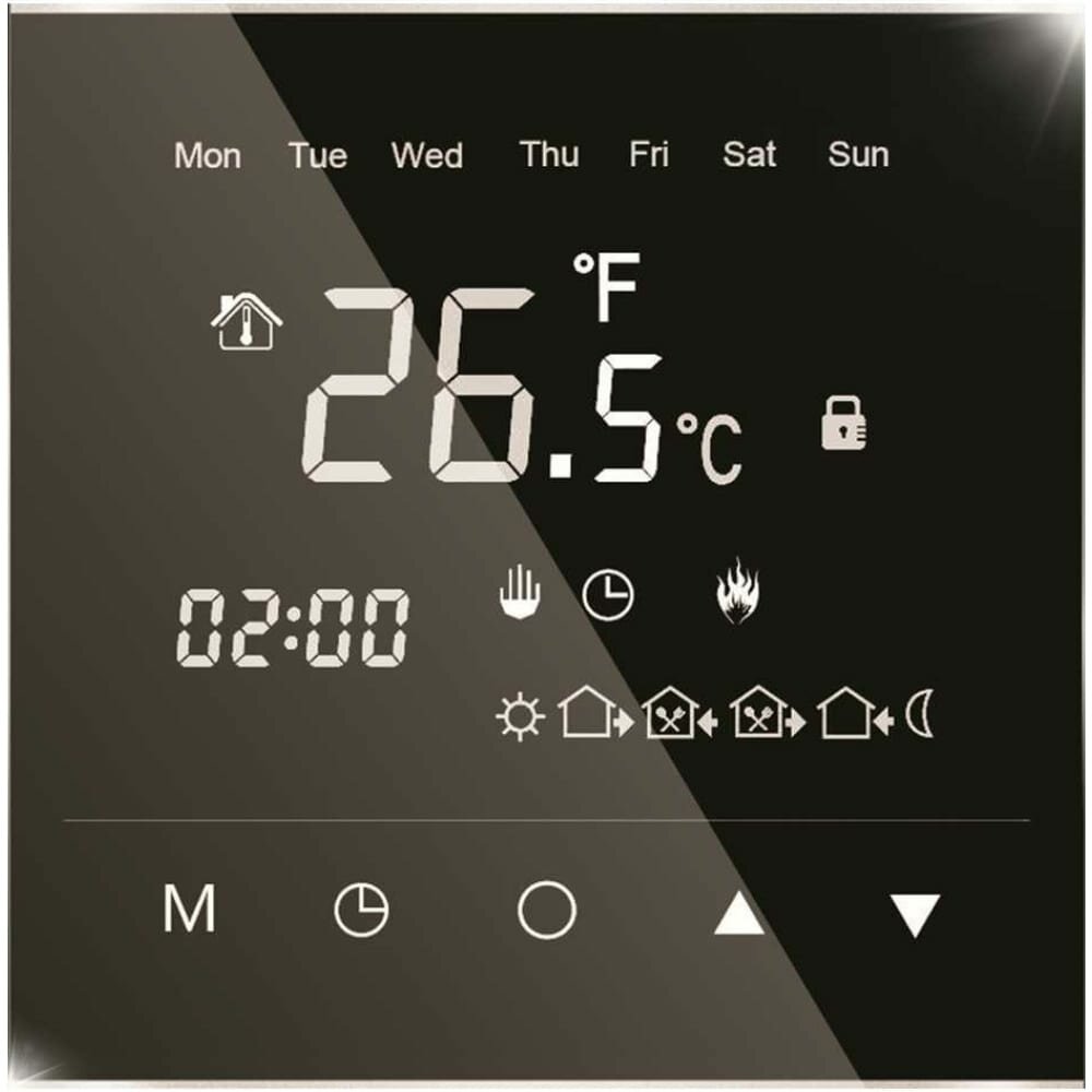 Терморегулятор IQWATT IQ Thermostat Black Diamond сенсорный, программируемый