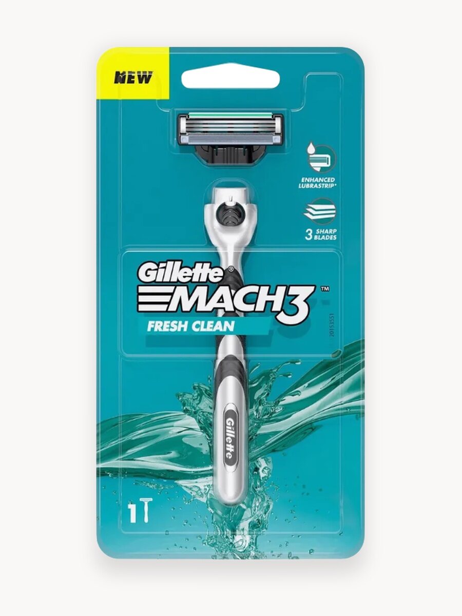 GILLETTE MACH 3 (станок+1 кассета)