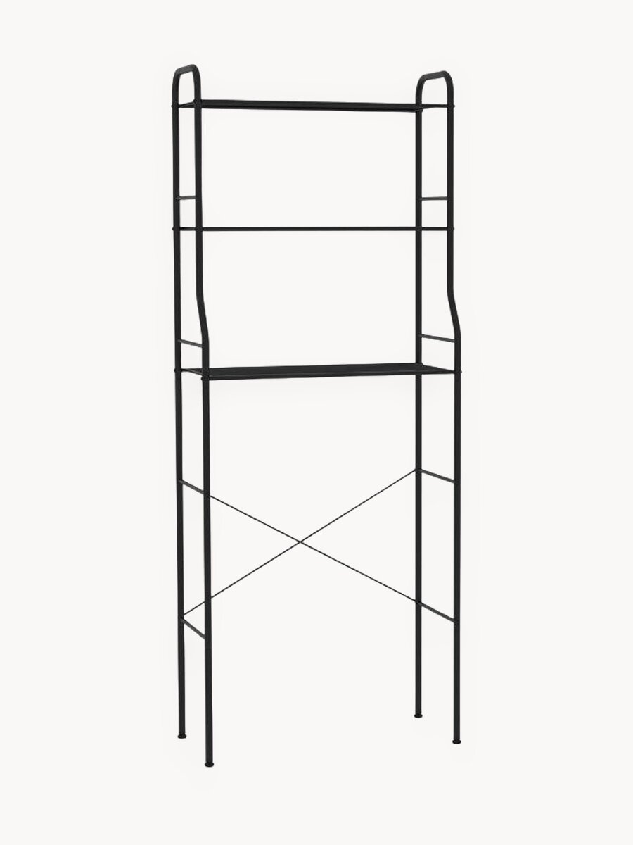 Стеллаж ЗМИ Атлантик 23 в ванную напольный с полками, металлический
