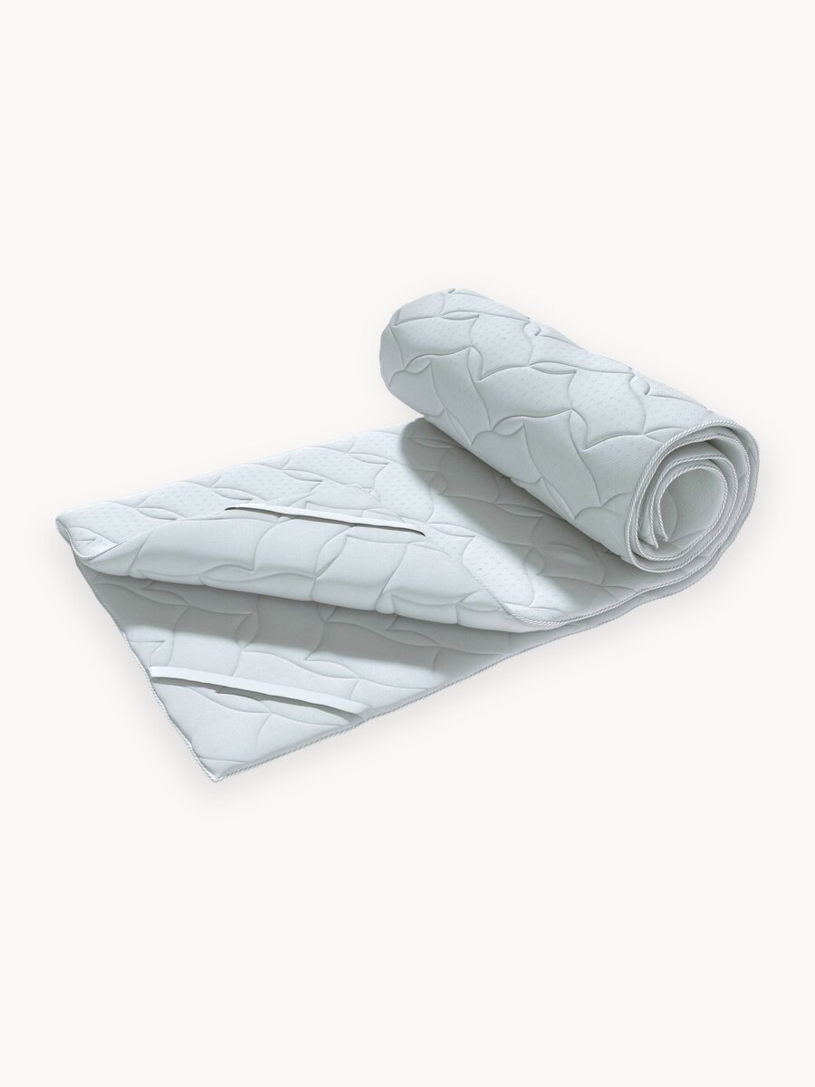 Ортопедический матрас-топпер 2 см Sonito Normax для дивана, кровати, 150х200 см, беспружинный, белый, наматрасник