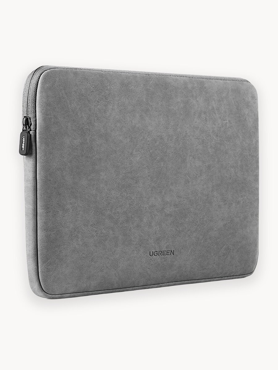 Чехол для ноутбука UGREEN LP187 / Диагональ 14 - 14.9" / Водоотталкивающий / цвет серый (20476)