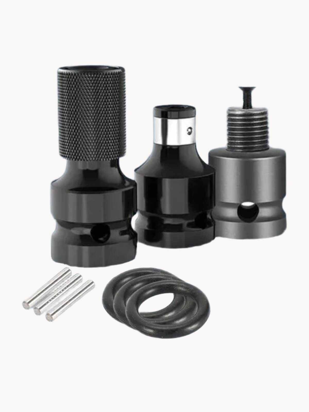 Адаптер для гайковерта на патрон + Адаптер для бит + Переходник 1/2 на биту ударный, насадки для гайковерта Набор 3в1