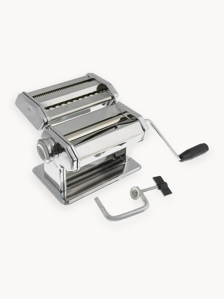 Лапшерезка KELLI KL-4109 , серебристый, механическое управление, 21x21x16 см. Тестораскатка , Машинка для лапши (OL)