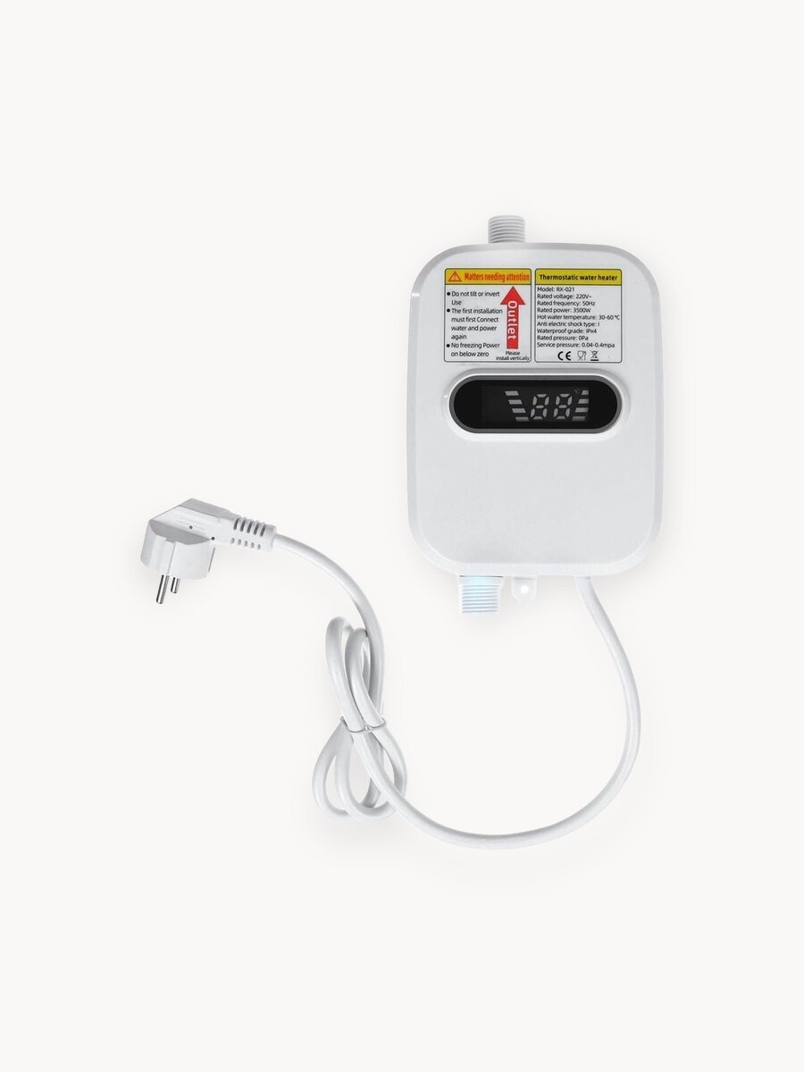 Мгновенный электрический водонагреватель, без резервуара для воды, бытовой душ