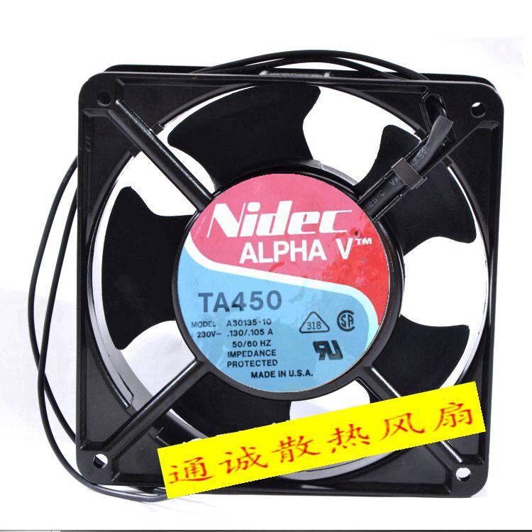 Nidec ALPHA V TA450 A30135-10 230V.130 / .105A Сварочная машина металлический вентилятор