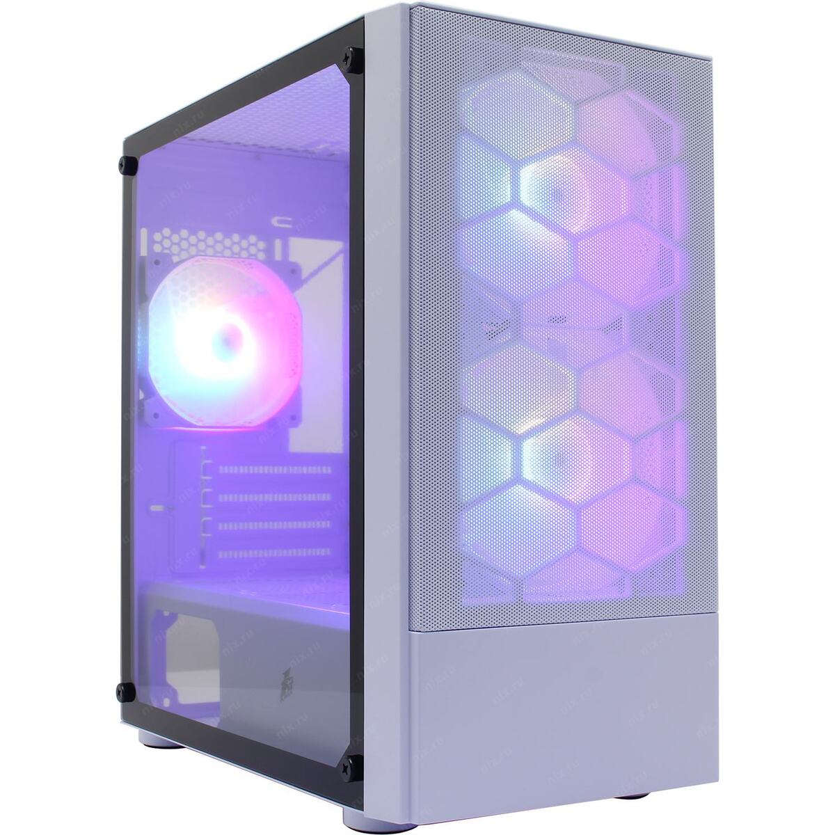 Miditower 1STPLAYER FIREBASE X4-M X4-M-WH-2F1P-W-1F1-W White ATX без БП — фото 1