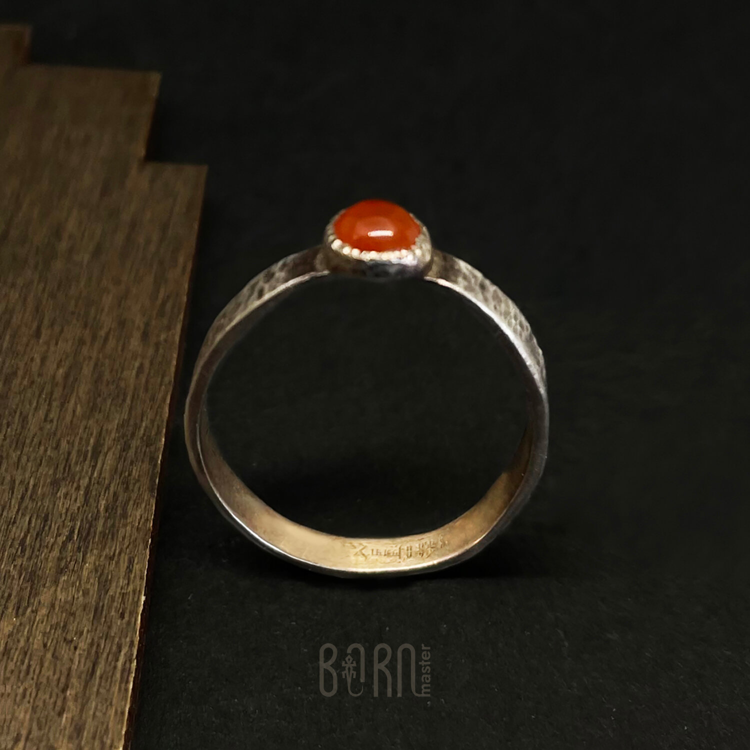 Перстень, серебро, 925 проба, сердолик