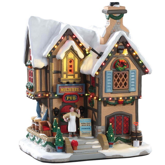 Домик Паб Малберрис 21*17 см, подсветка, Lemax, 95469-lemax