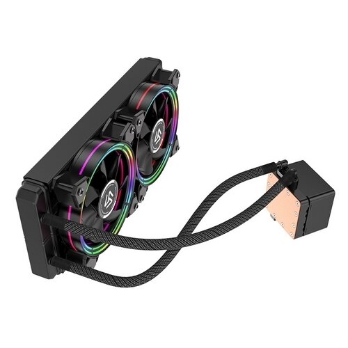 Жидкостная система охлаждения Alseye H240 Universal Platfrom PWM Single 5colors+ LED fan