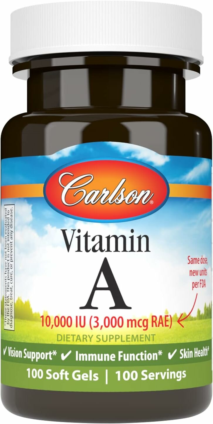 Carlson Vitamin A 10000 IU 100 soft gels (витамин А)