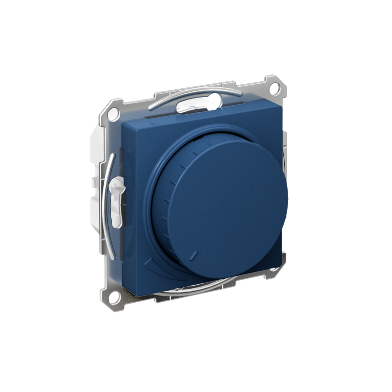 Светорегулятор поворотно-нажимной AtlasDesign (диммер) LED RC 400Вт мех. аквамарин SE, SCHNEIDER ELECTRIC ATN001123 (1 шт.)
